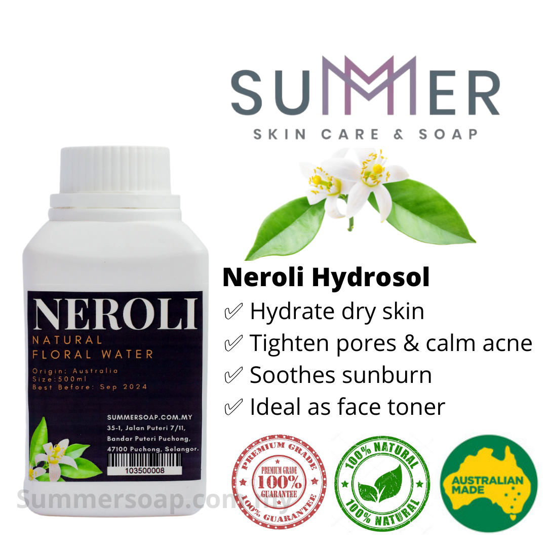 Neroli Floral Water 500ml / Hydrosol / Face Toner / Face Mist / Natural ...